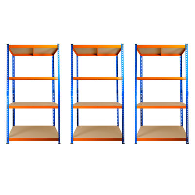 3 Bays of 4 Tier Extra Heavy Duty Storage Racking 1800h x 900w x 300d ...