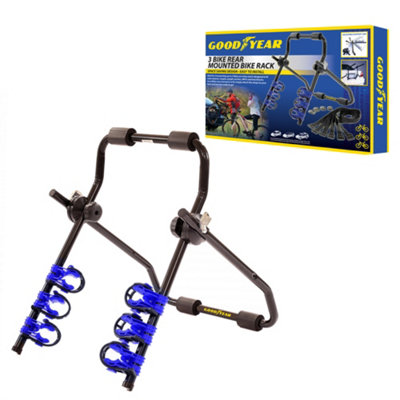 3 Bikes Bicycle Carrier Car Rack Bike Cycle Easy Rear Boot Mount ...