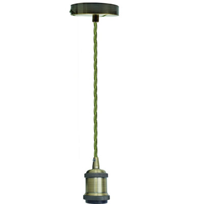 3 Core Ceiling Pendant Light Fitting E27 Lamp Holder for Industrial ...