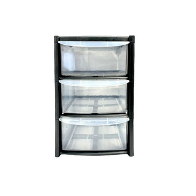 3 Drawer Mini Plastic Tower Storage Compact, Stylish & Functional ...