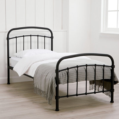 3 Feet Halston Single Bed - Metal - L200 x W101 x H113 cm - Black