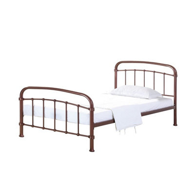 3 Feet Halston Single Bed - Metal - L200 x W101 x H113 cm - Copper