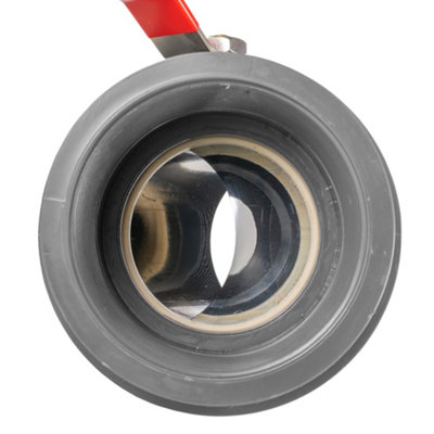 3" Full flow lever valve with 3" barb hosetails for use in ponds ...