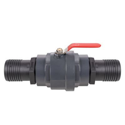 3" Full flow lever valve with 3" barb hosetails for use in ponds ...