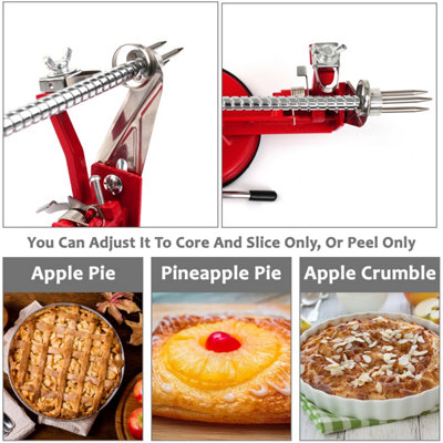 3 IN 1 APPLE PEELER SLICER CORER DICER CUTTER KITCHEN POTATO FRUIT ...