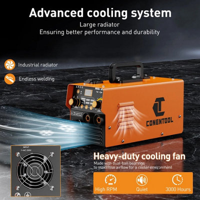 3 in 1 Automatic Mig 200A Welding Machine Lift-Tig MMA Gasless Digital ...