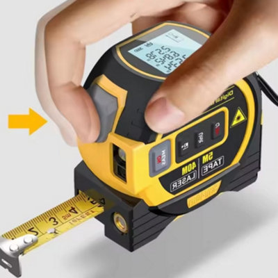 3-IN-1 DIGITAL MEASURING TAPE (5M) & LASER DISTANCE METER (40M) WITH ...