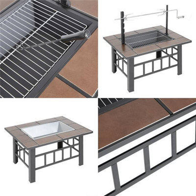 3 in 1 Fire Pit, BBQ Grill, & Ice Cooler