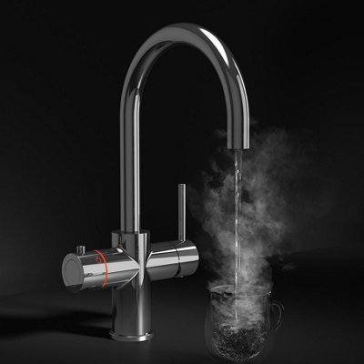 3 in 1 Instant Boiling Hot Water Kitchen Tap Only Curved Cool Touch ...