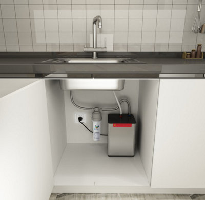 3 in 1 Instant Boiling Water Hot Cold Water Angular Kitchen Tap Filter ...