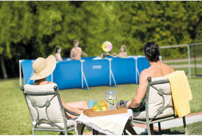 3 in 1 Intex rectangular frame pool with filter pump 28273 450 x 220 x ...