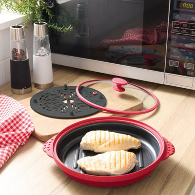 3 In 1 Microwave Cooking Tray with Thermo Plate Technology