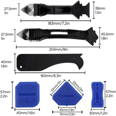 3 in 1 Silicone Sealant Remover Tool Kit Set Scraper Caulking Mould ...