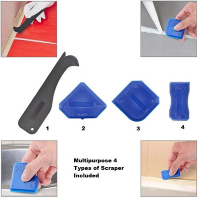3 in 1 Silicone Sealant Remover Tool Kit Set Scraper Caulking Mould ...