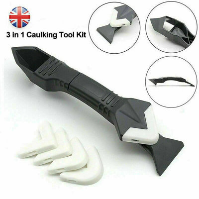 3 in 1 Silicone Sealant Remover Tool Kit with Finishing Scraper and ...