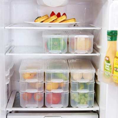 3 Layer Fridge Freezer Storage Box - Kitchen Cabinet Organizer ...