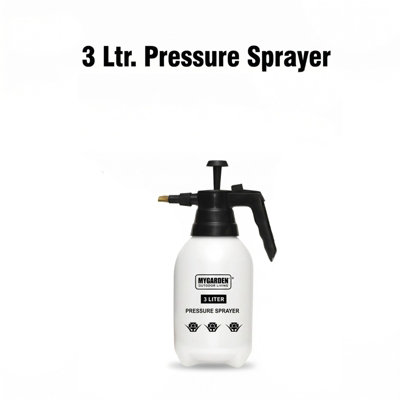 3 Litre Pump Action Pressure Sprayer Handheld Garden Weed Killer ...
