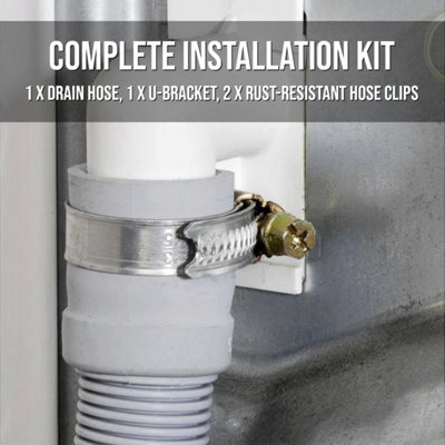 3 m Universal Drain Hose Extension Kit for Washing Machine, Dishwasher ...
