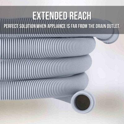 3 m Universal Drain Hose Extension Kit for Washing Machine, Dishwasher ...