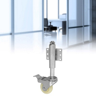 3 Nylon Gate Wheels with Spring-Loaded Swivel Casters and Brakes,110 ...