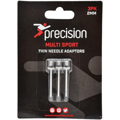3 PACK - 2mm Thin Ball Inflator Needle Adapters - Football Pump Screw ...