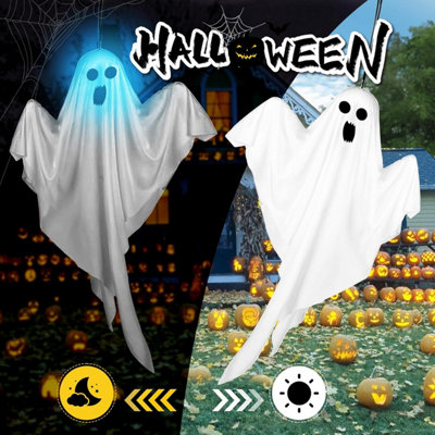 3 Pack Haunting Ghost Decorations: 28" Spooky Illuminated Ghosts for ...