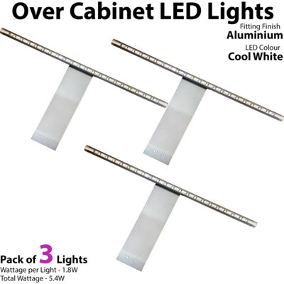 3-Pack Over Cabinet LED Light Kit with Driver - Bright Cool White ...