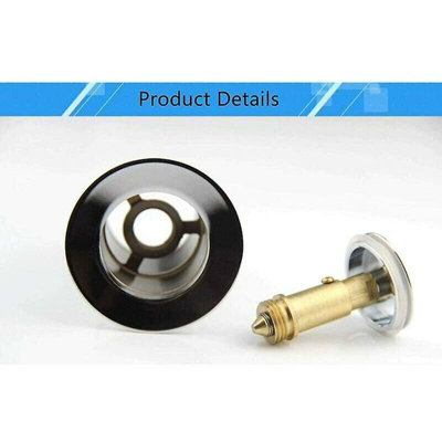 3 Pack Replacement Drain Bolts Easy Spring Mechanism Bathroom Plug Fits ...