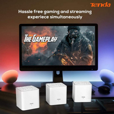 3 Pack Tenda Nova Whole Home Mesh WIFI System for Smart Home