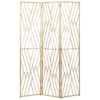3 Panel Room Divider ASOLO Gold