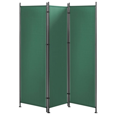 3 Panel Room Divider NARNI Green 161 cm 170 cm