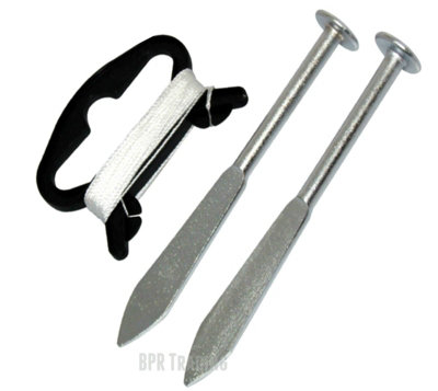 3 Pc Bricklayers Builders Brickies String Line & Pin Set 12 Metre Line ...