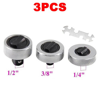 3 Pcs Thumb Lever Socket Wrench Drive Ratchet Set for Spanners