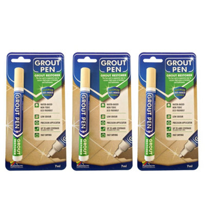 3 Pen X IVORY Grout Pens - Designed for restoring tile grout