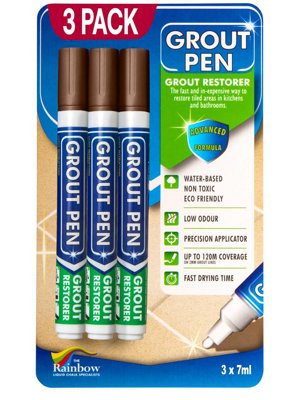 3 Pen X WINTER GREY Grout Pens - Designed for restoring tile grout