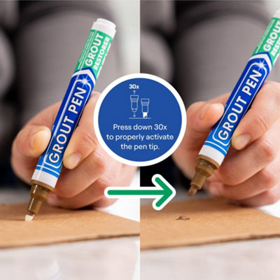 3 Pen X WINTER GREY Grout Pens - Designed for restoring tile grout