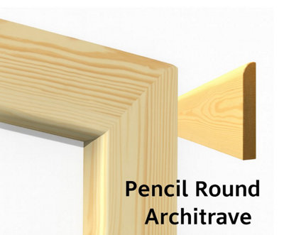 3" Pencil Round Pine Architrave 70 x 15mm x 4.2m. 3 In A Pack (FREE ...