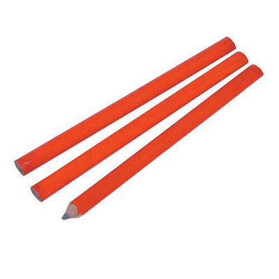 3 Piece 175mm Carpenters Pencils Wood Timber Marking Joiners Builder ...