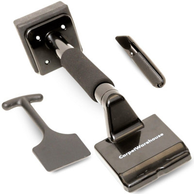 3-Piece Carpet Fitting Kit, Knee Kicker, Tucking Tool & Cutting Tool ...
