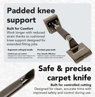 3-PIECE CARPET FITTING KIT, KNEE KICKER, TUCKING TOOL & CUTTING TOOL ...