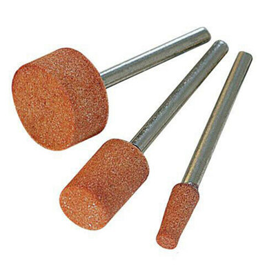 3 Piece Circular Grinding Wheel Set 9mm 10mm 15mm With 3.1mm Mandrels