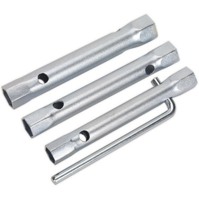 3 Piece Double Ended Long Reach Spark Plug Spanner Set - L-Bar ...