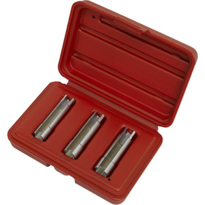 3 Piece Glow Plug Socket Set - 8mm 9mm & 10mm Sockets - Remove & Install Plugs