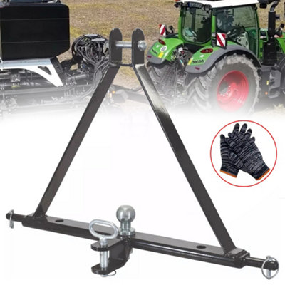 3 POINT LINKAGE TOW HITCH - Compact Tractor Mounted Towing Cat 1 ...