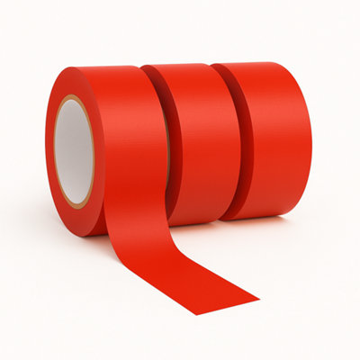 3 Rolls RED Duct Tape 48mm x 45m Heavy Duty Waterproof Gaffer Tape Roll ...