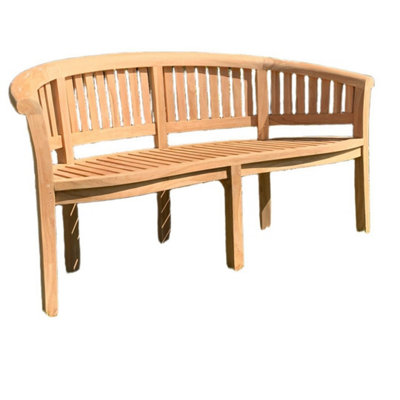 3 Seater Peanut Bench - Wood - L53 x W150 x H93 cm