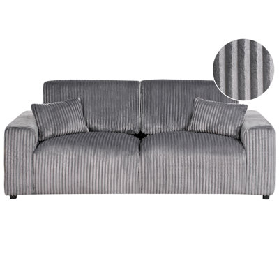 3 Seater SANDORA Corduroy Grey