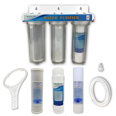 3 Stage 10" HMA Heavy Metal Reduction, Window Cleaning Water Filter ...