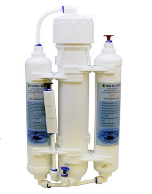 3 Stage Compact Aquarium Reverse Osmosis 50 GPD Unit for Tropical ...