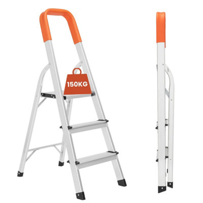 Buy Aluminium 3 Step Ladders Ladders Steps B Q